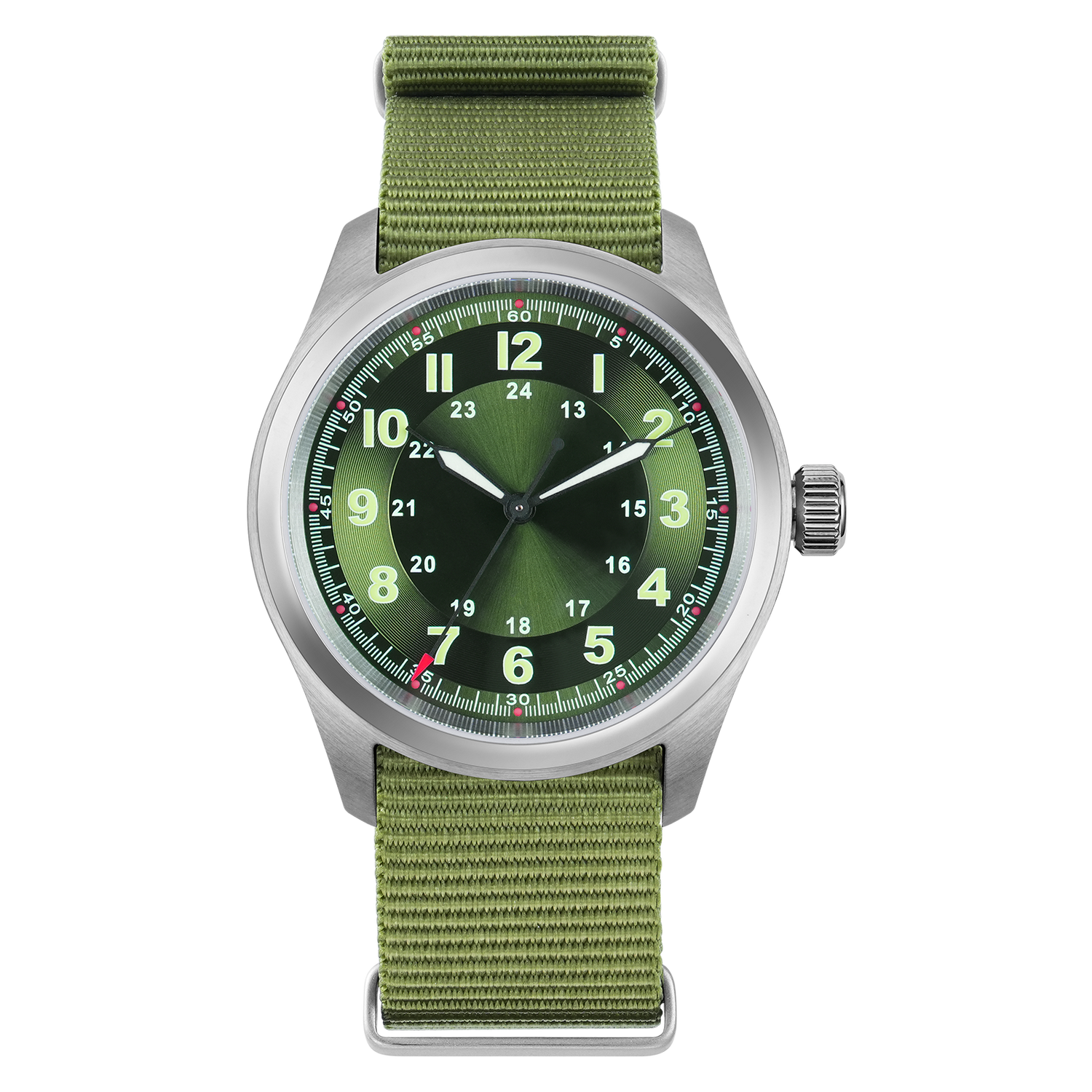 Hot Selling ! Militado 38mm Retro VH31 Military Watch ML08